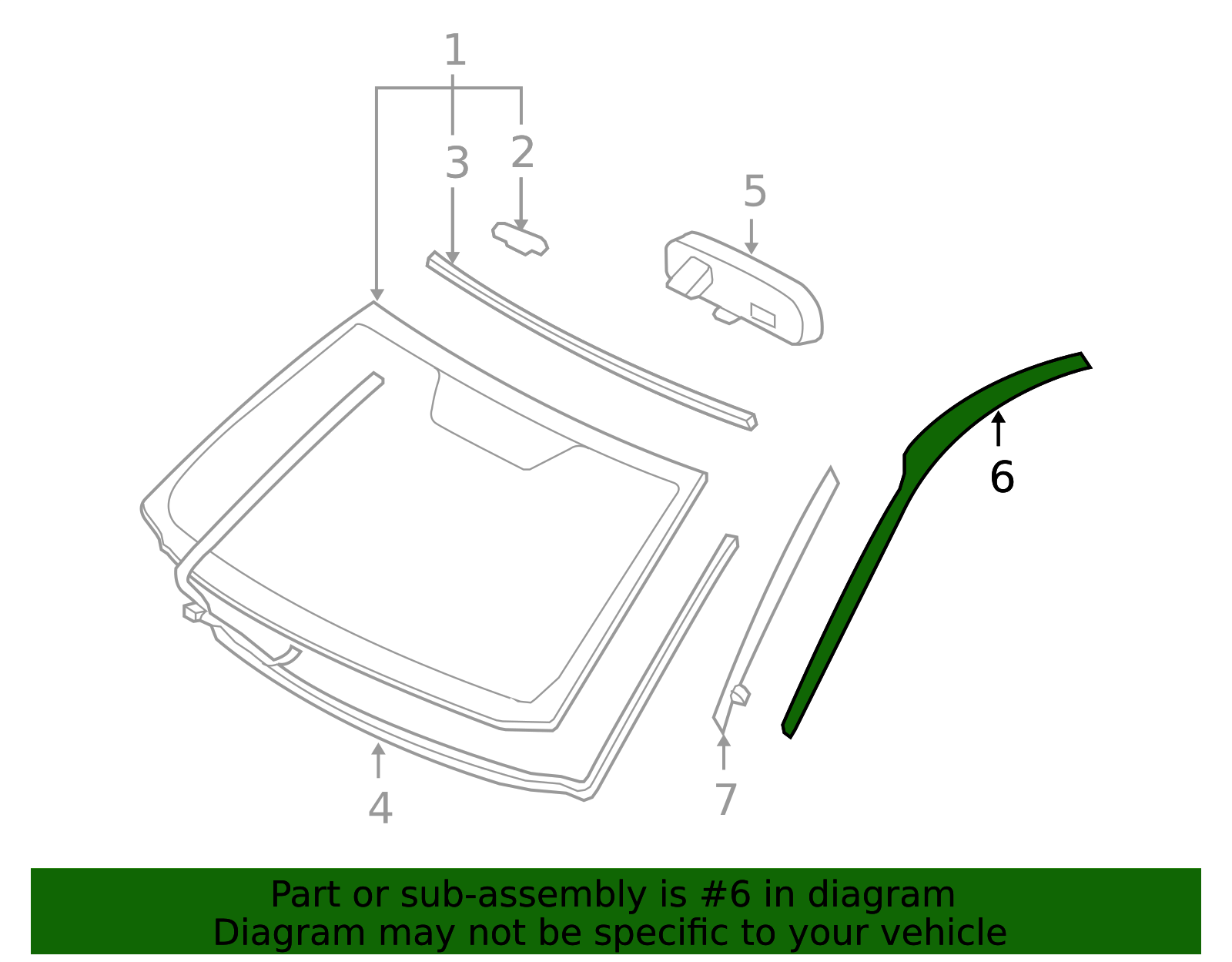 75544-42010 - Reveal Molding 2006-2012 Toyota RAV4 | Bam Wholesale Parts