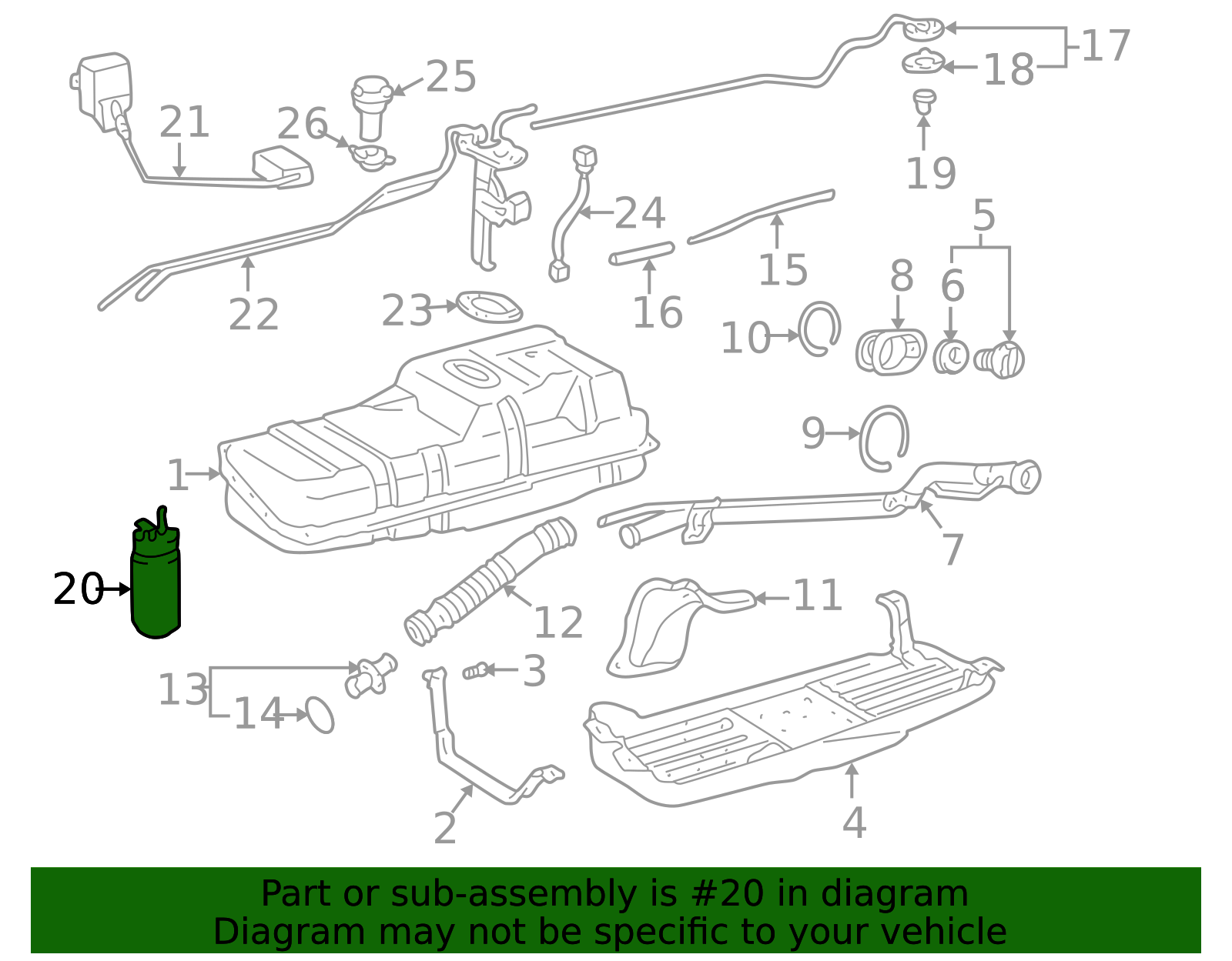 23221-46010 - Electric Fuel Pump Longo Toyota Parts