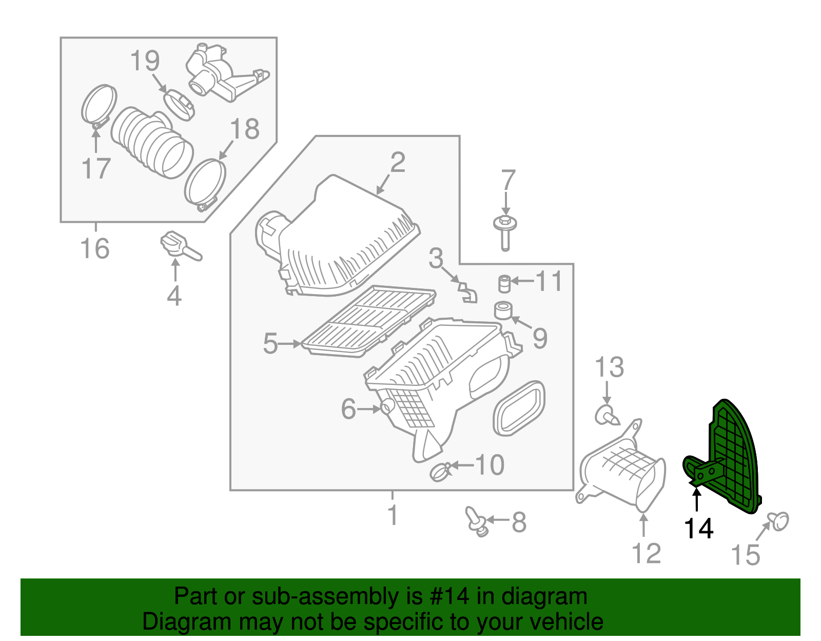 2017-2021 Nissan Air Guide 16552-9JJ0A | Sullivan Brothers Nissan
