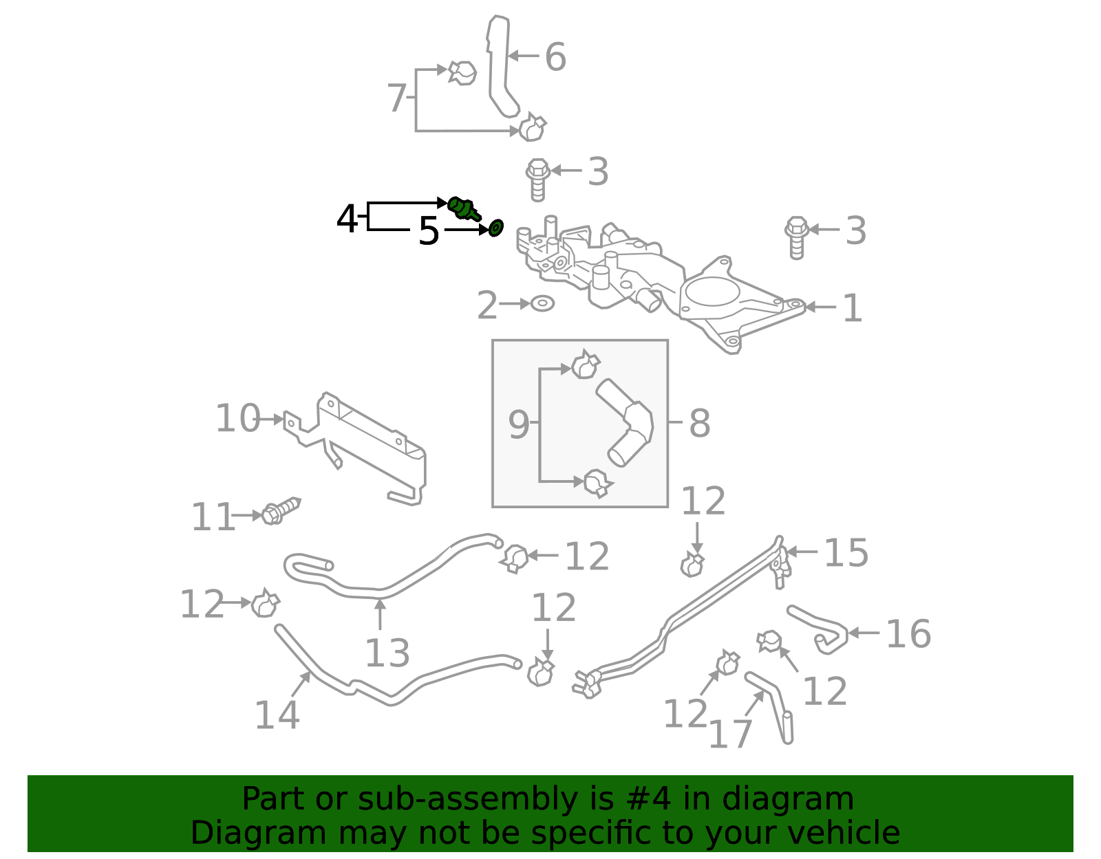 22630AA27A - 2017-2024 Subaru - Coolant Temp Sensor | OEM Subaru Parts ...