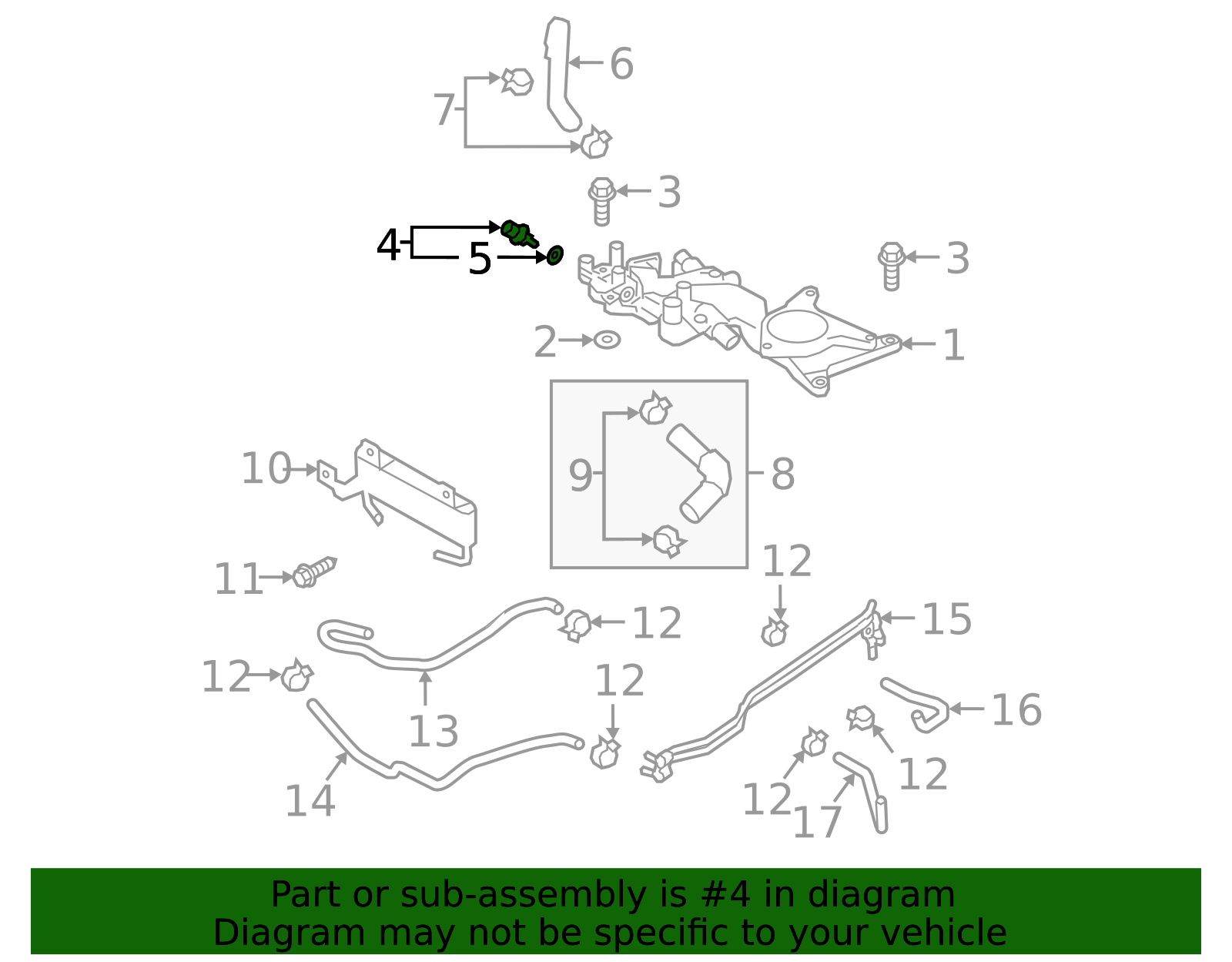 2017-2025 Subaru Coolant Temp Sensor 22630AA27A | OEM Parts Online