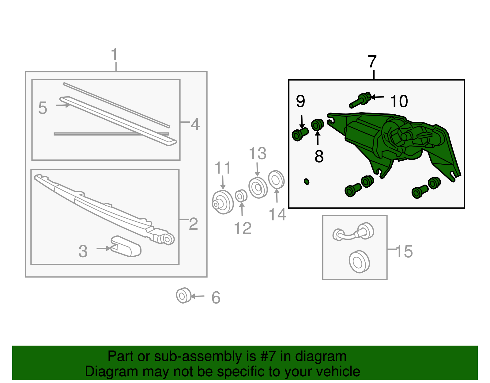 76700-SCV-A02 - Wiper Motor 2003-2011 Honda Element | Honda Parts Online