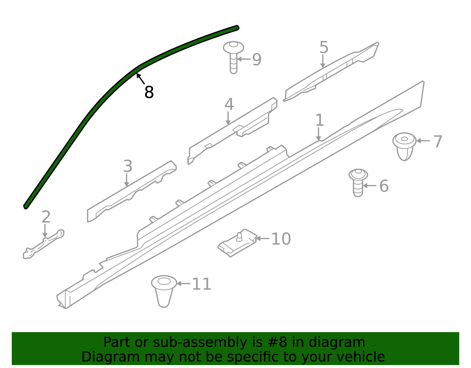 51-76-7-433-333 - Reveal Molding 2014-2020 BMW | BMW Auto Parts Warehouse