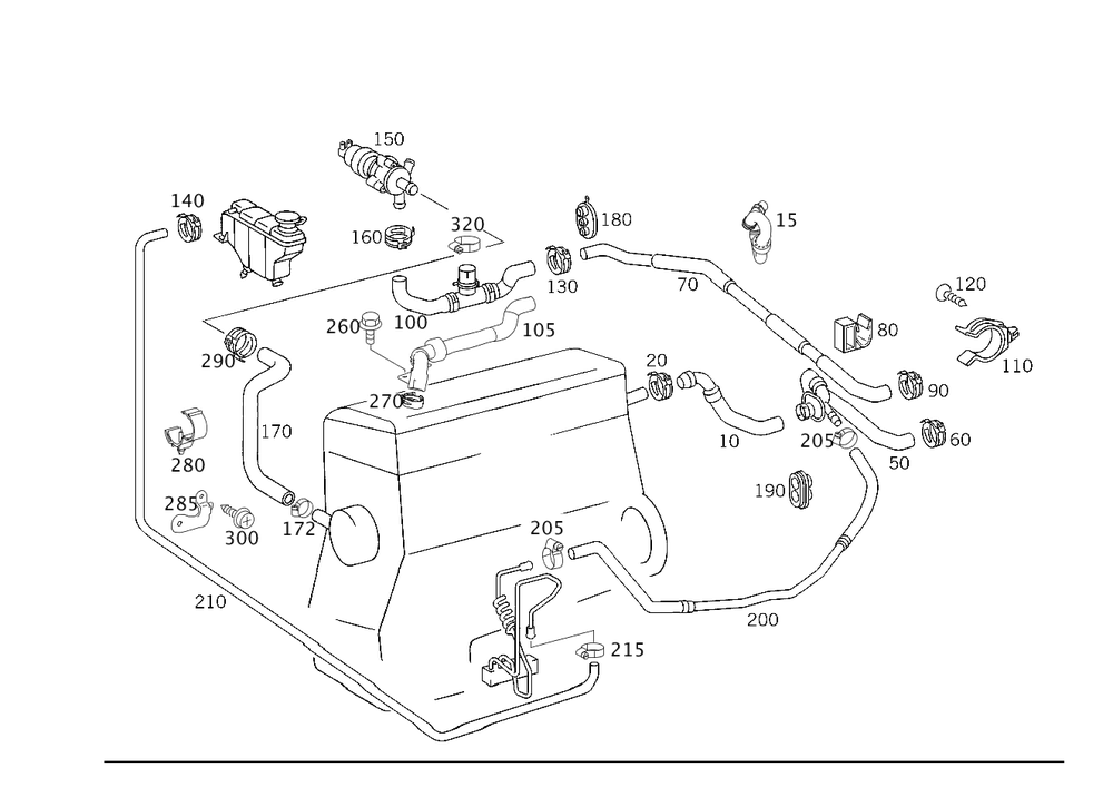 203-830-52-96 - Hose 2006-2009 Mercedes-Benz | Mercedes-Benz USA Parts