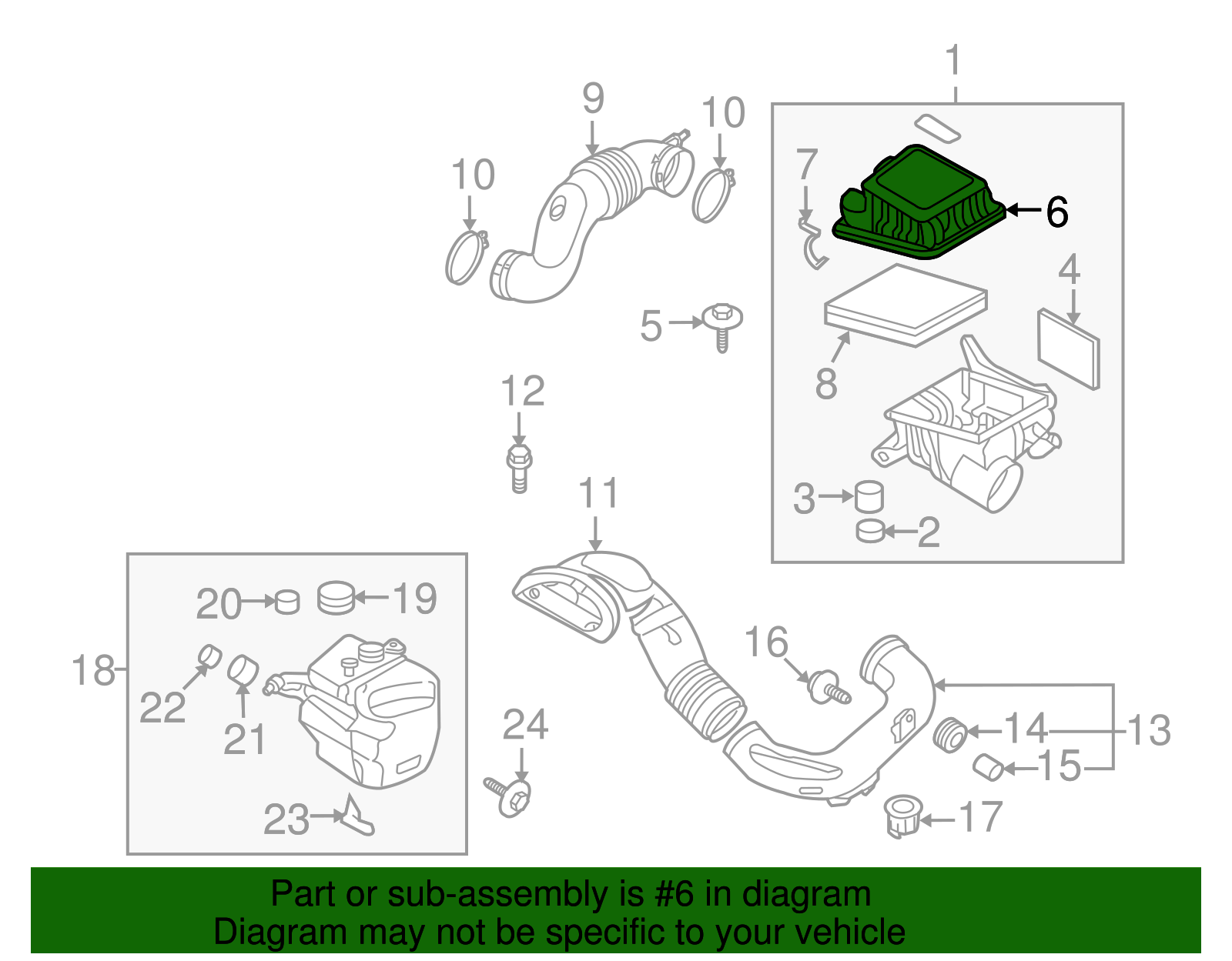 28111-2G500 - Upper Cover 2009-2010 Kia | Kia.Parts Store