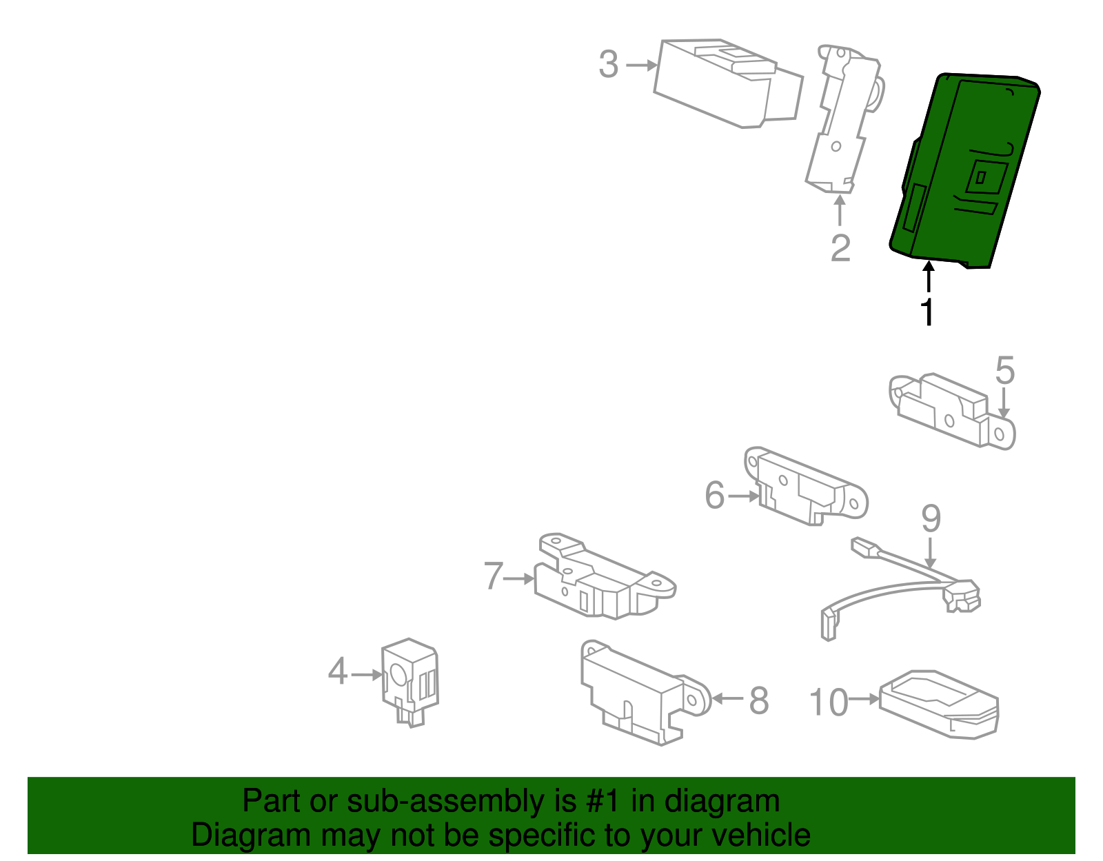 2013-2014 Honda Accord Keyless Entry Module 38329-T3L-A01 | Honda ...