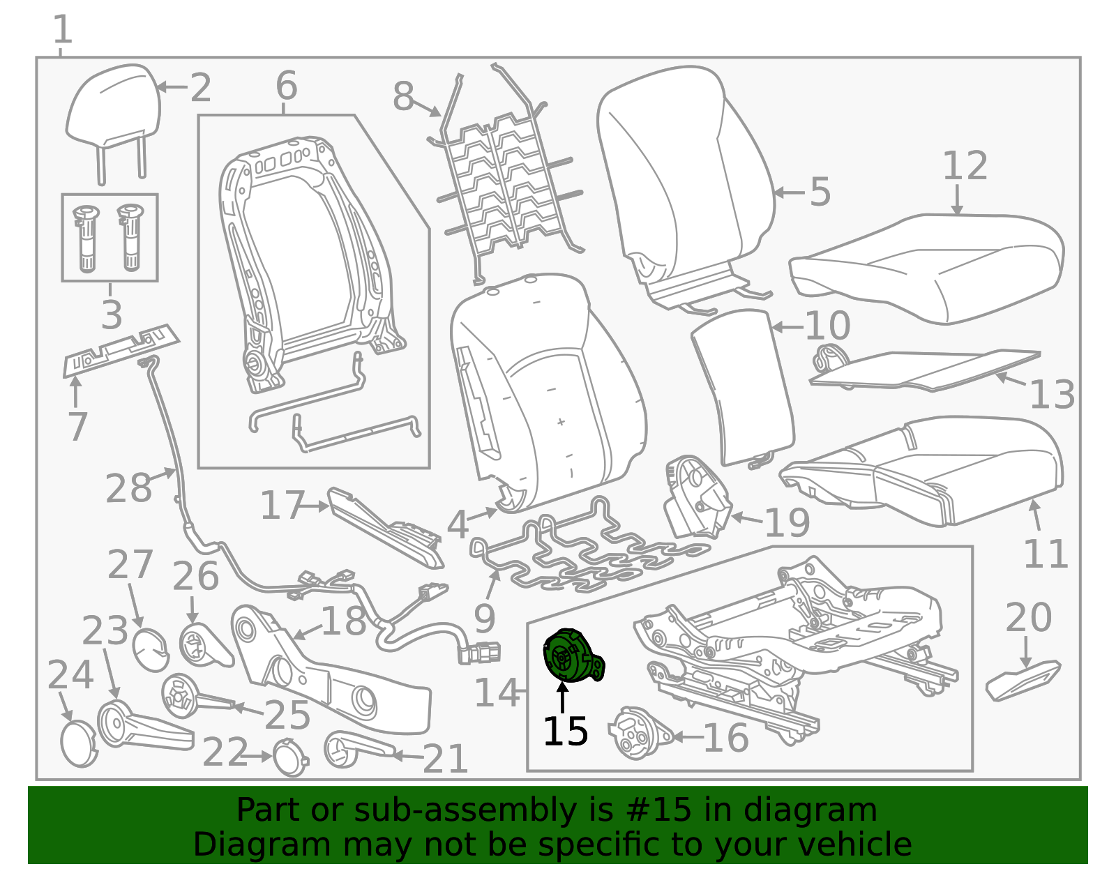 13583157 - High-Quality Passenger Seat Vertical Adjuster for AutoNation ...