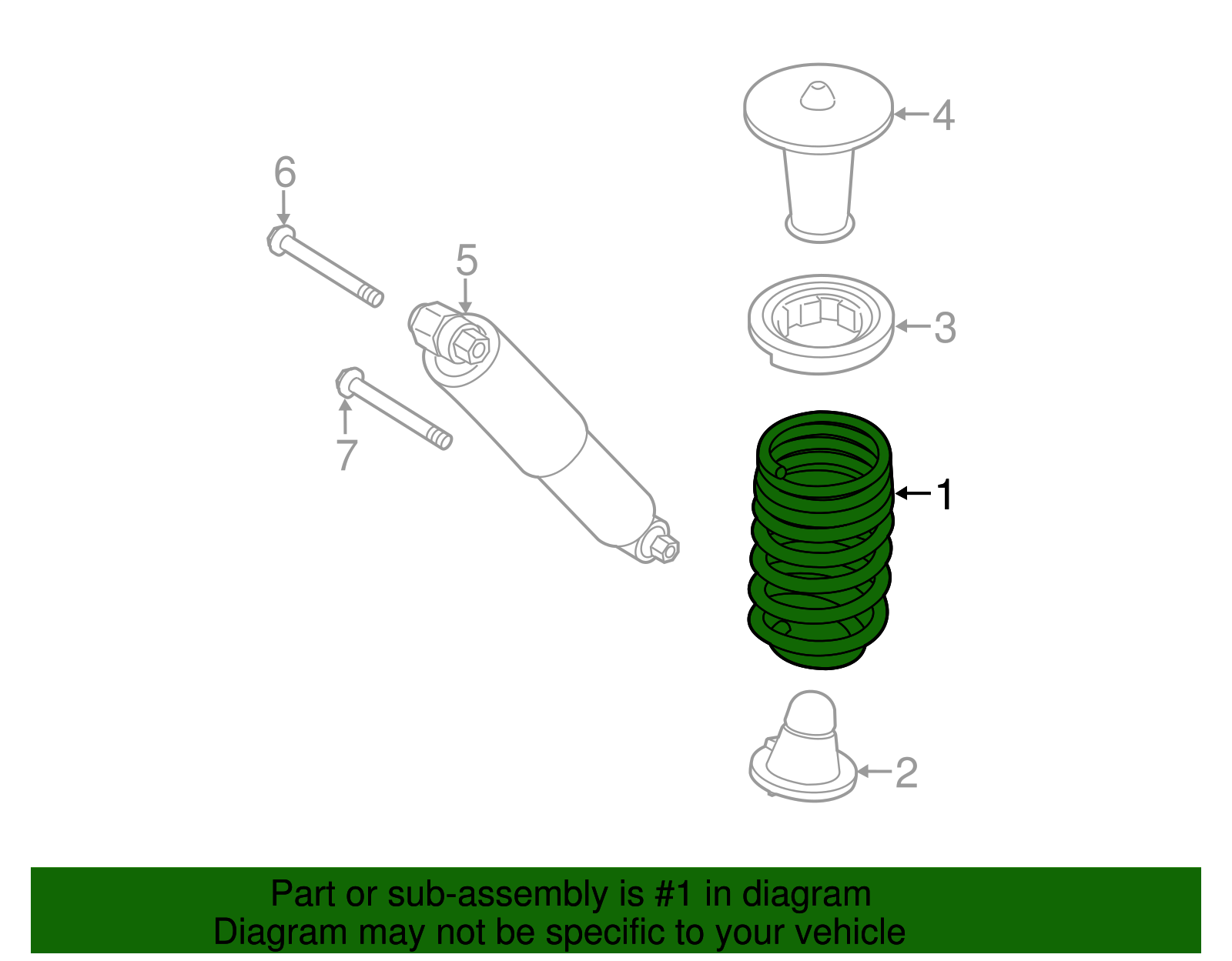 2014-2018 Ford Transit Connect Coil Spring DV6Z-5560-D | OEM Parts Online