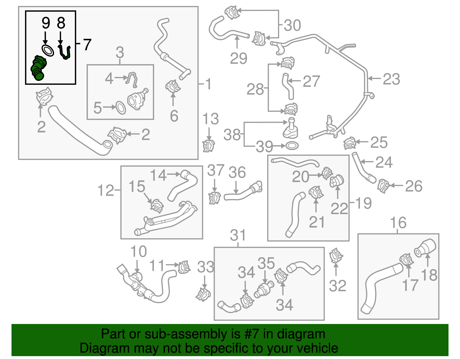 2013-2022 Volkswagen Upper Hose Coupling 5Q0-122-291-AA | VW Direct ...