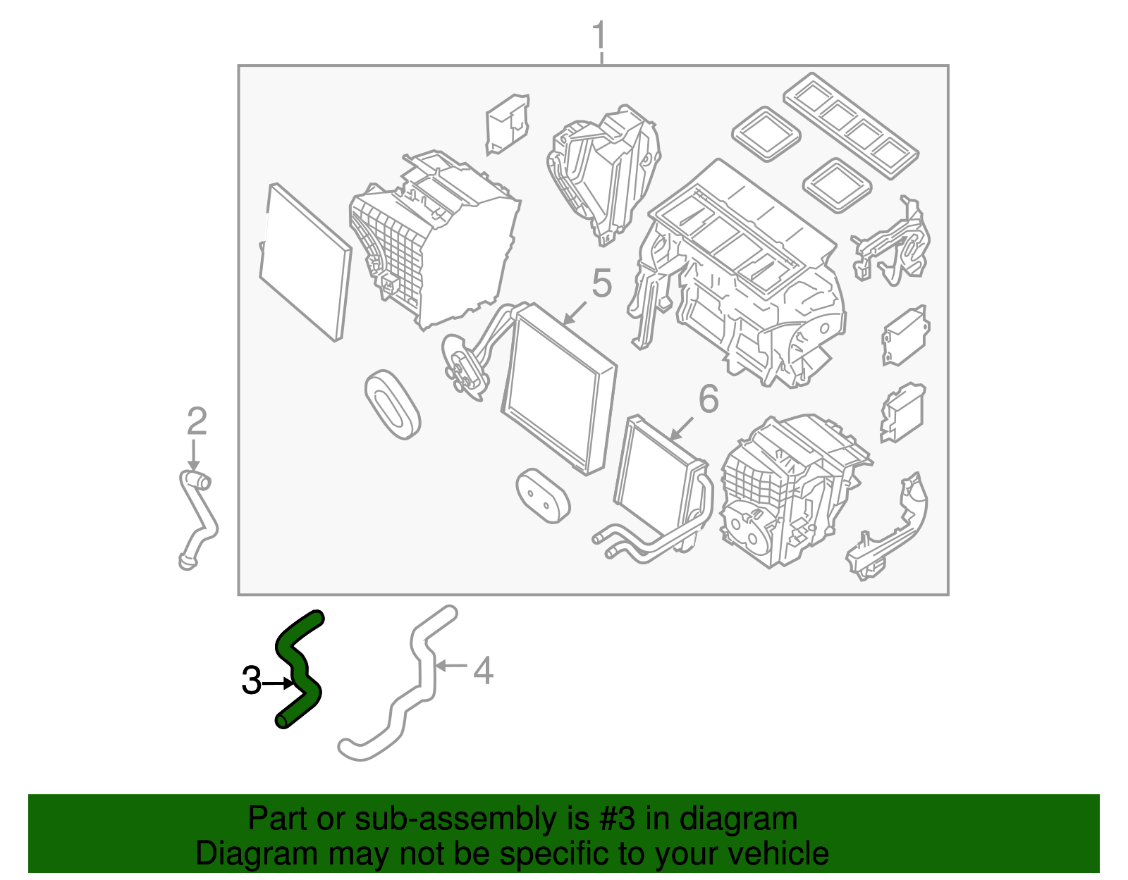 92410-JA00A - 2007-2009 Nissan Altima - Outlet Hose | Anicra Nissan Parts