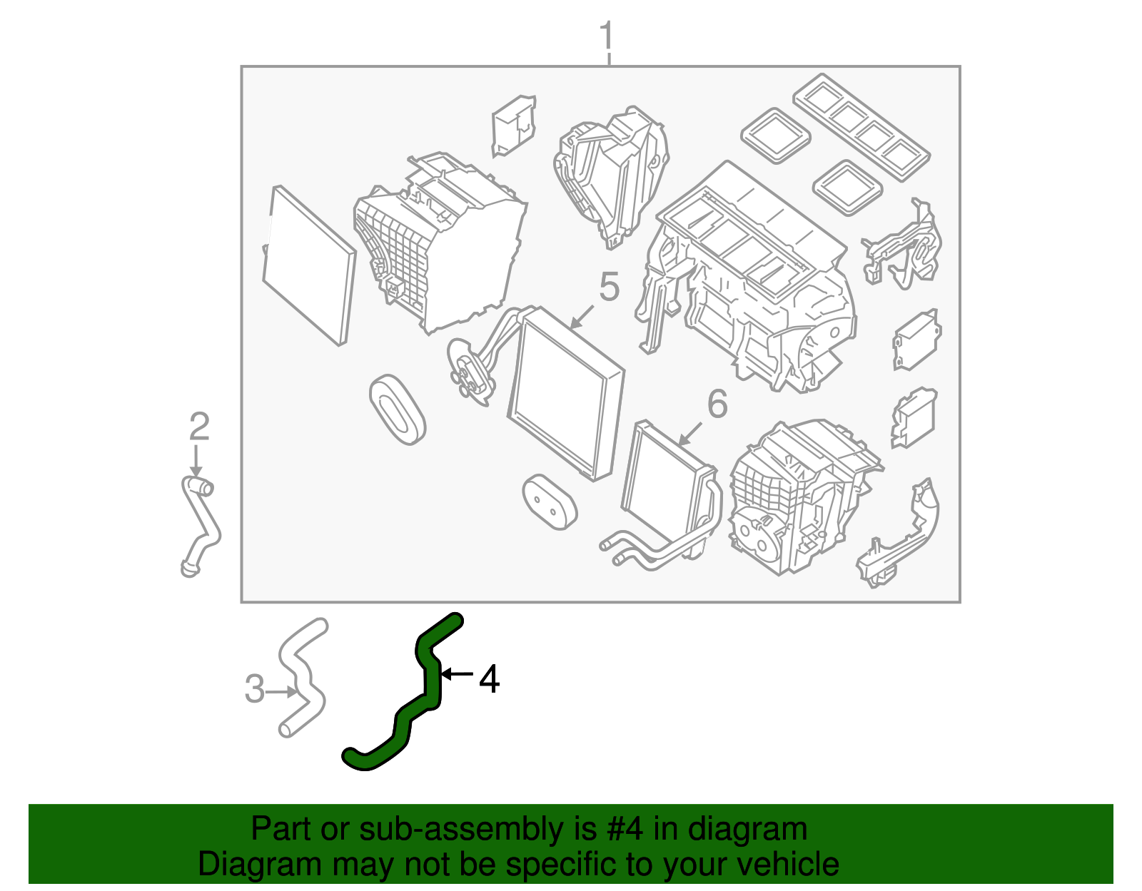 92400-JA10A - HVAC Heater Hose - 2007-2014 Nissan | Nissan OEM Parts Direct