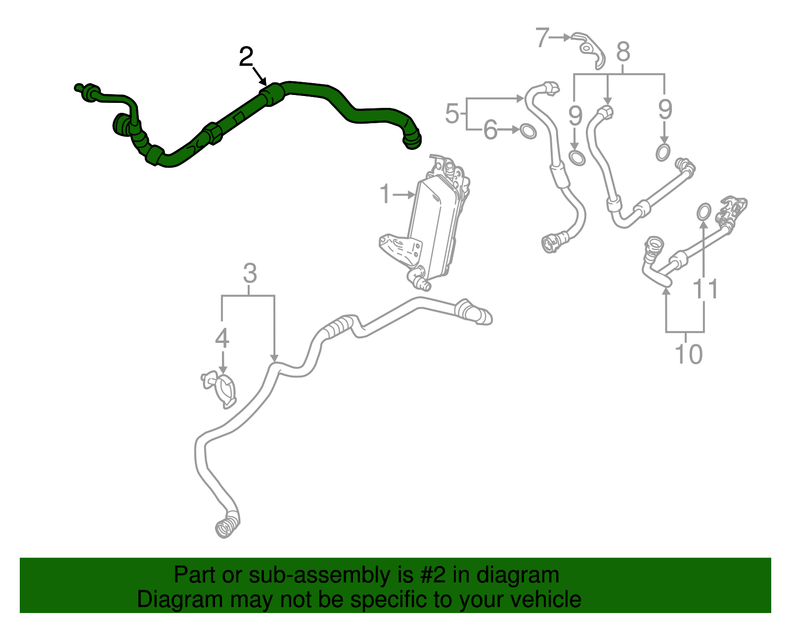17128740117 - 2016-2018 BMW 330e Outlet Hose (17-12-8-740-117) | BMW of ...