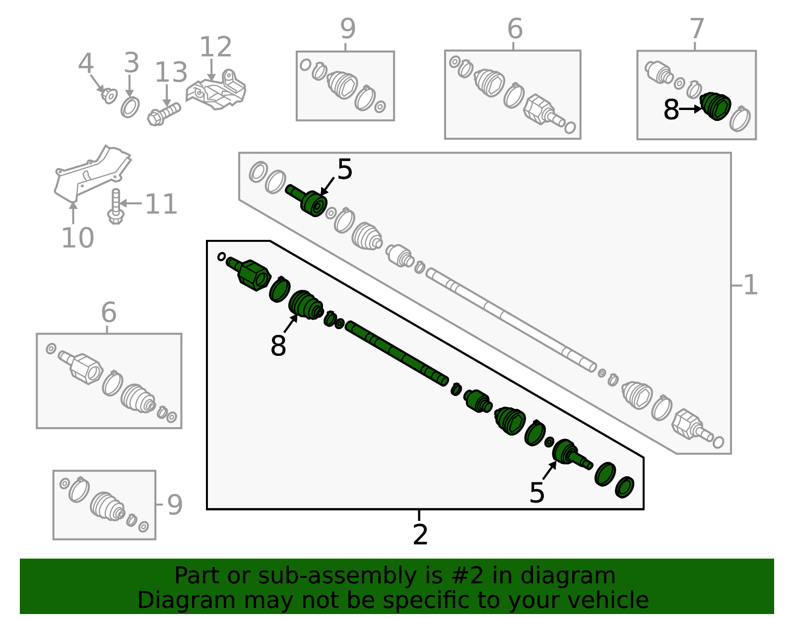 2012-2019 Kia Soul Axle Assembly 49500-B2500SJ | TascaParts.com