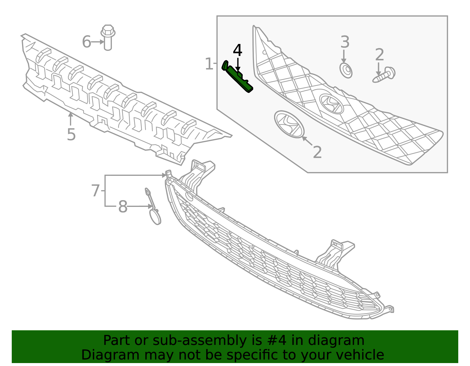 2022-2023 Hyundai Kona N Nameplate 86313-I3NA0 | MotorMotor