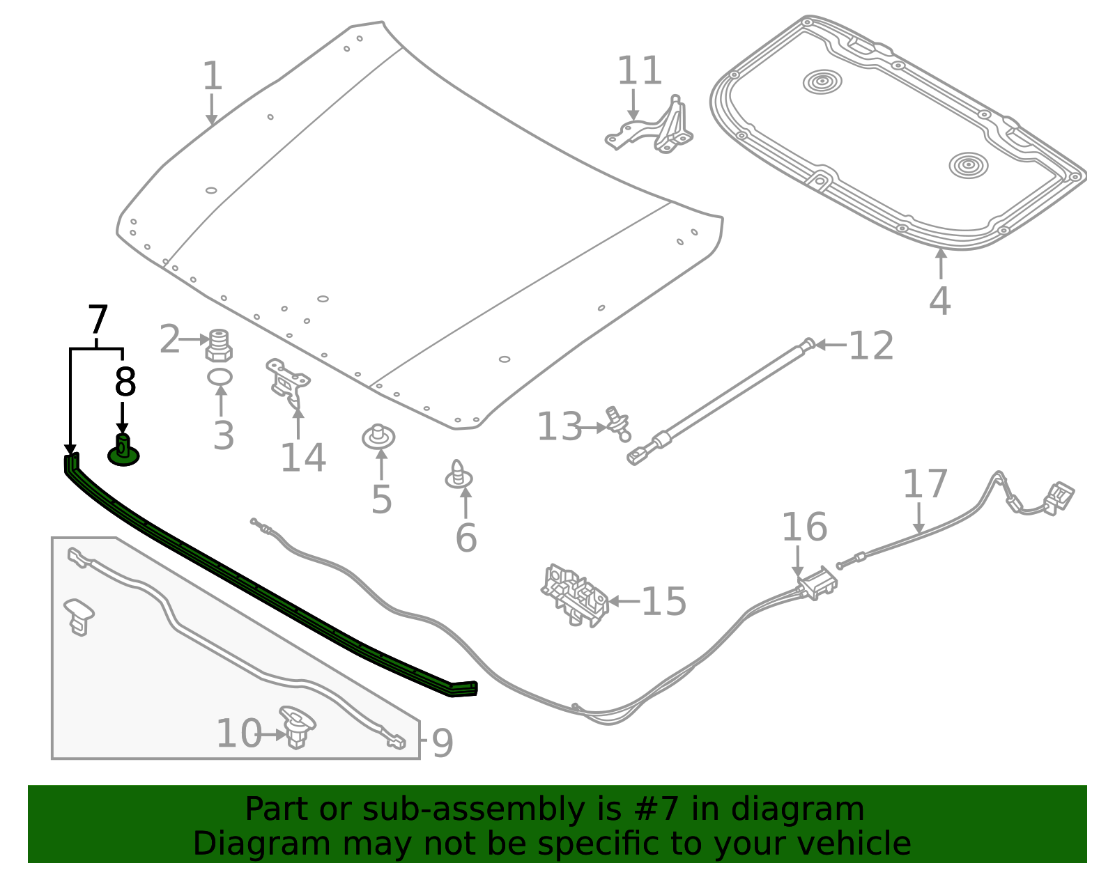 KBB3-56-770A - Front Weather-Strip 2024-2025 Mazda | MazdaParts.US Store