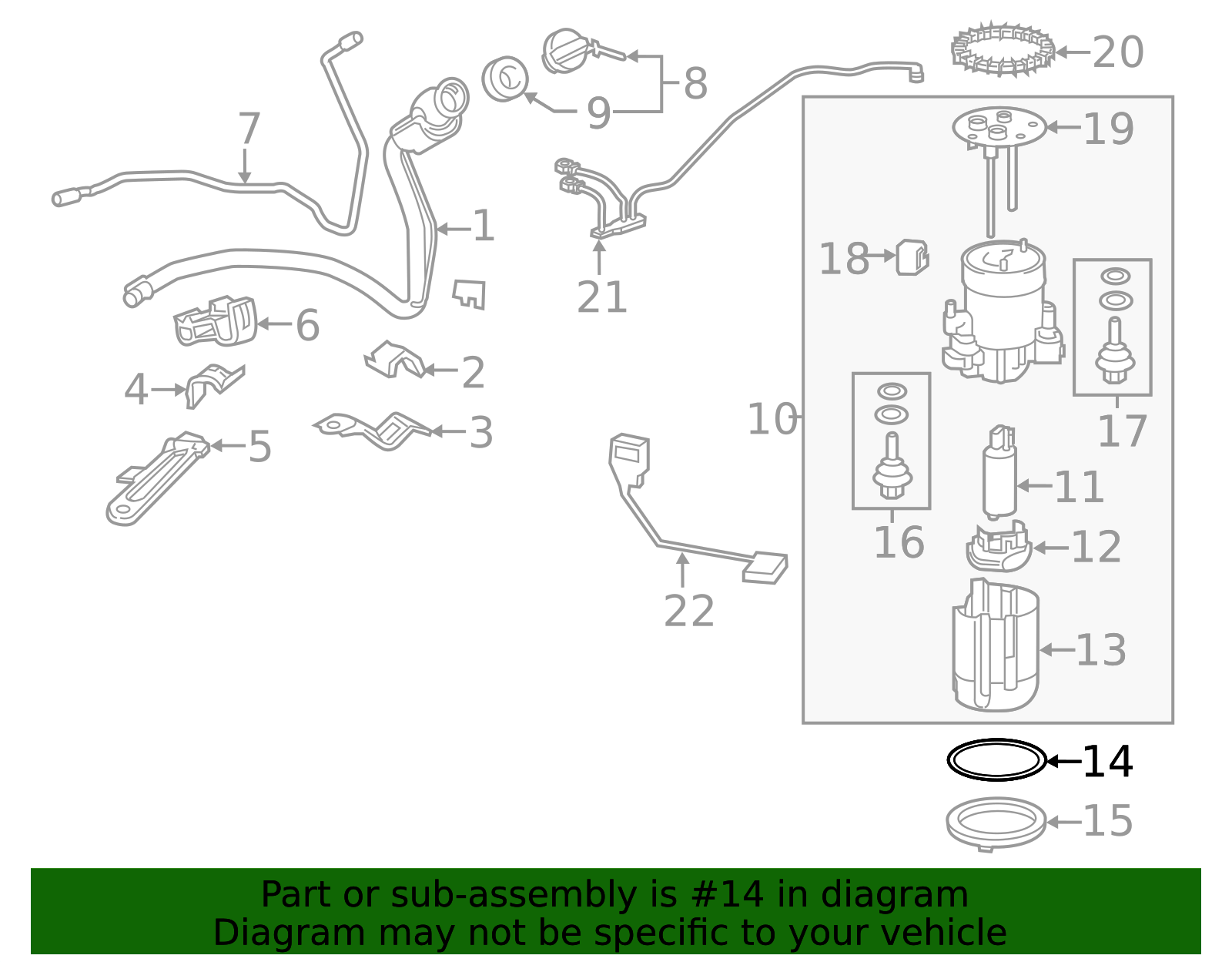 2016-2022 Lexus RX350 Fuel Pump Tank Seal 77169-0C010 | OEM Parts Online