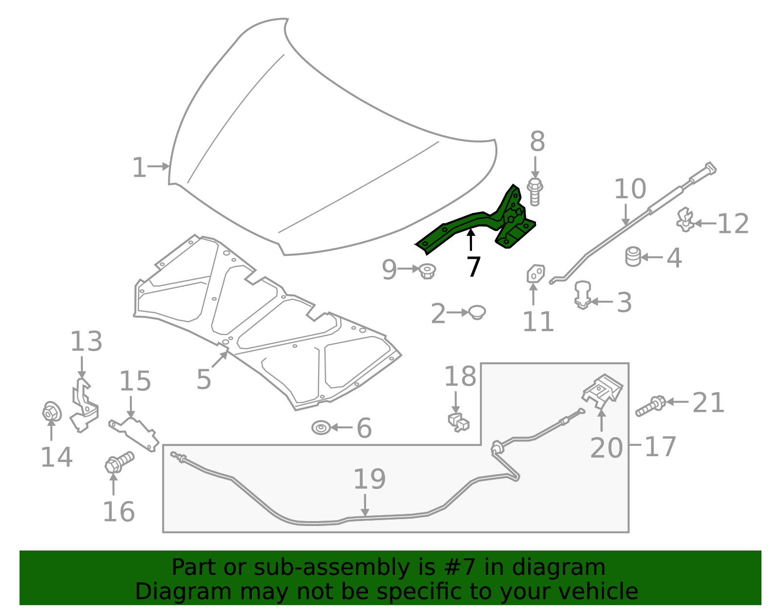 2018-2025 Nissan Hinge 65400-5RB0A | Nissan Parts Central