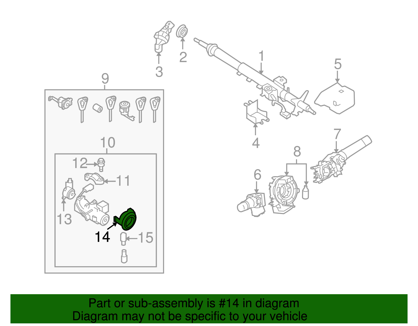 88215AJ00A - Ignition Immobilizer Module - 2010-2014 Subaru | World OEM ...