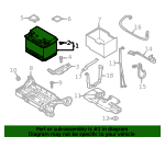 5TA915105B - Vehicle Battery 2018-2025 Volkswagen | Euro Parts 4 Less