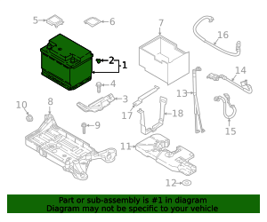 5TA915105B - Vehicle Battery 2018-2025 Volkswagen | Euro Parts 4 Less