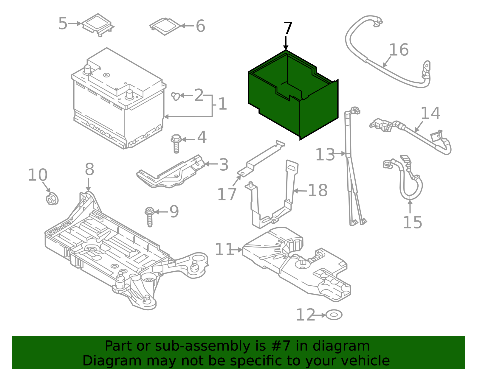Battery Cover 5WA-915-418-A | VW Direct Auto Parts
