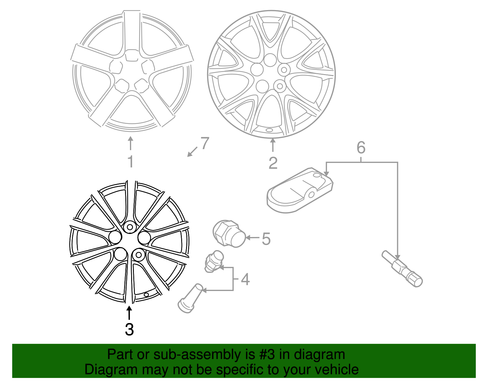 9965-58-7070 - Mazda Wheel, Alloy 2008-2012 Mazda MX-5 Miata ...