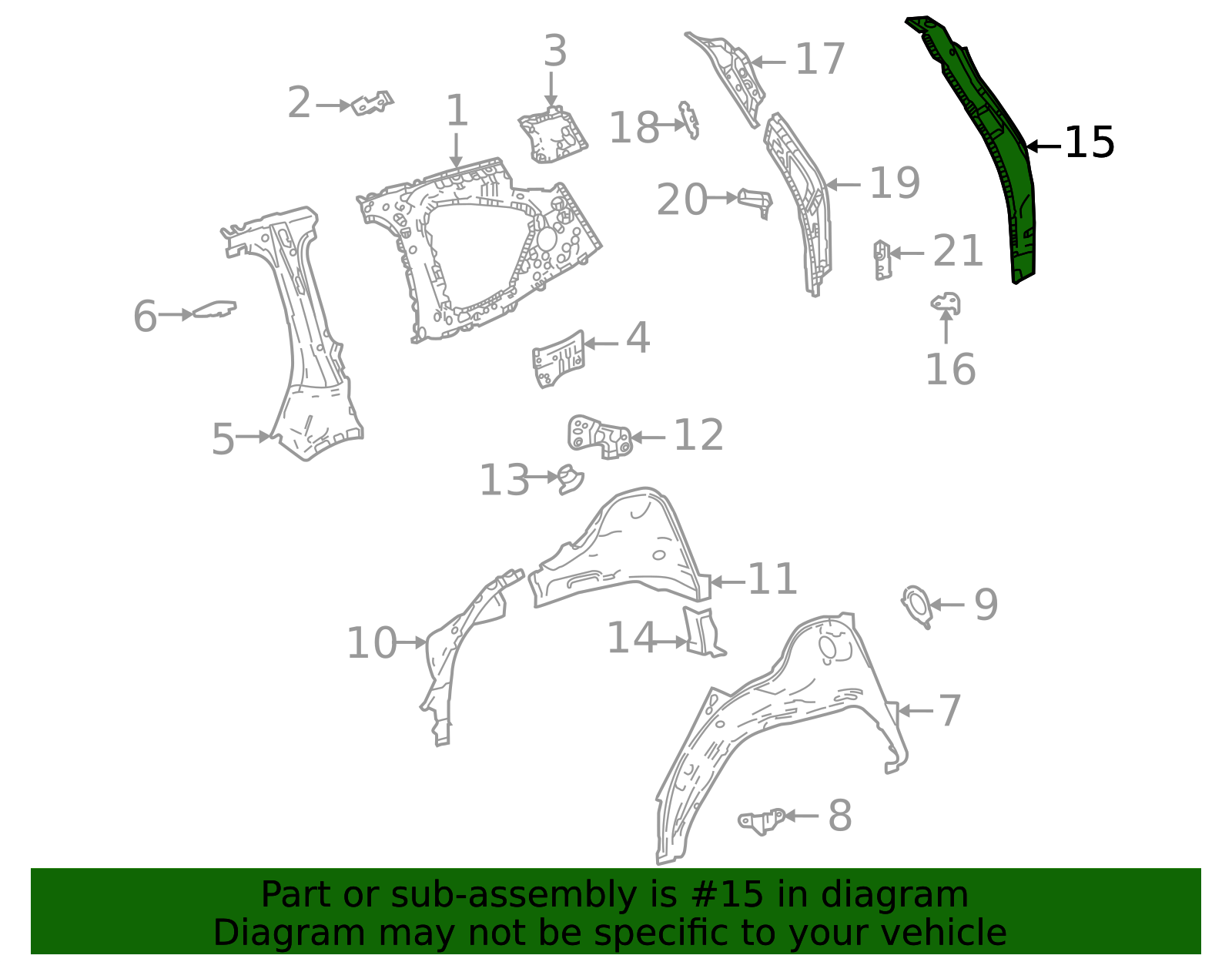 61629-60130 - High-Quality Body D-Pillar Reinforcement for 2022-2025 ...