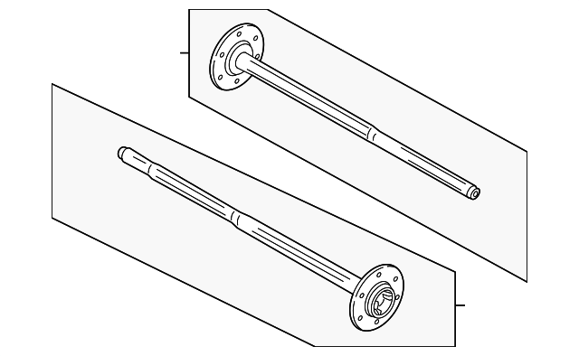 Genuine OEM Ford Part - Axle Shaft ML3Z-4234-A | Genuine OEM Ford Parts ...