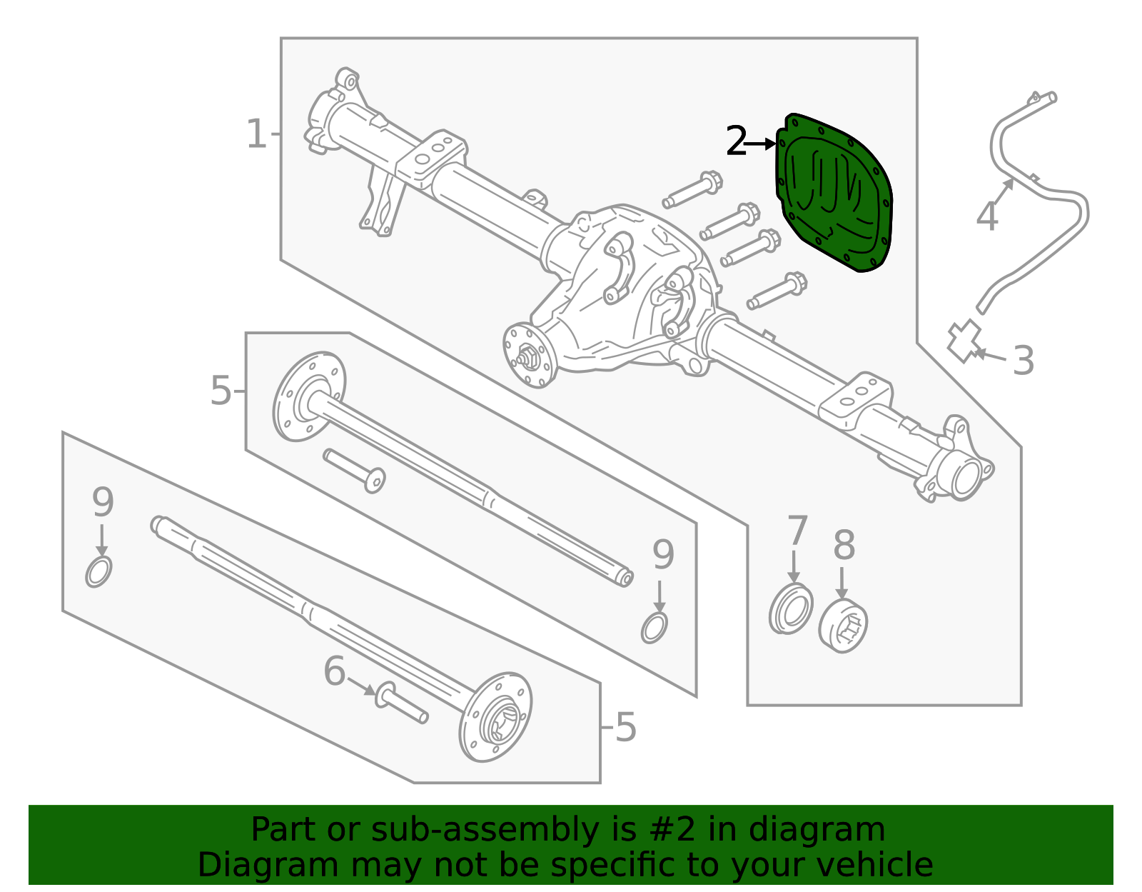 FL3Z-4033-A - Axle Cover 2015-2025 Ford F-150 | Ford Parts Direct