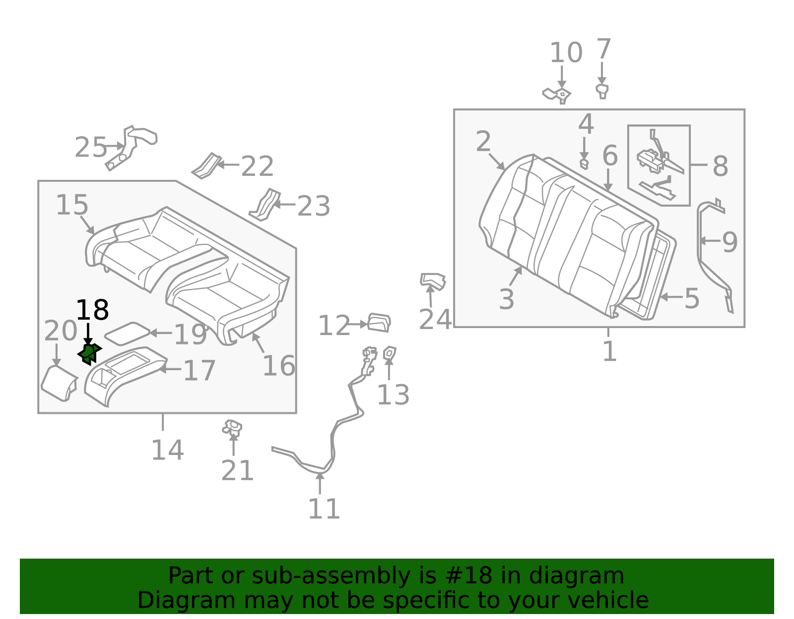 87648AM300 - Seat Arm Rest Base Clip 2003-2007 INFINITI G35 | Infiniti ...