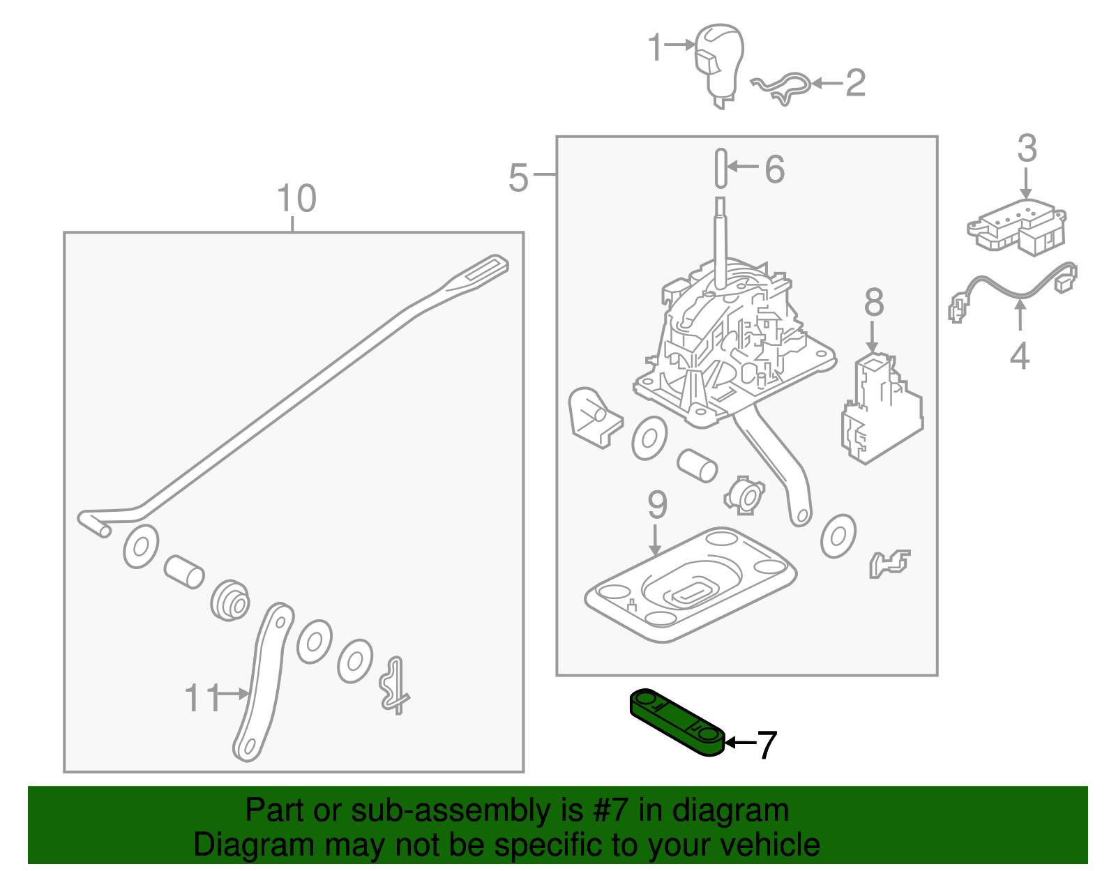 2016-2017 Infiniti QX50 Shifter Assembly Bracket 34103-1BA0A | Faulkner ...