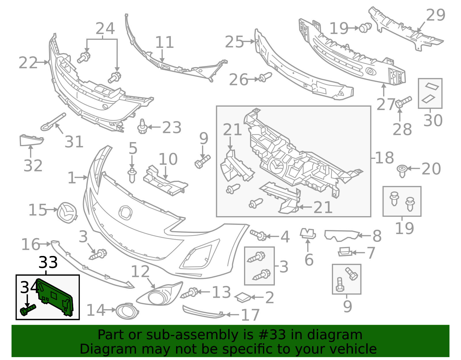 2010-2013 Mazda 3 License Bracket BBN7-50-170C | Mazda Parts Deals