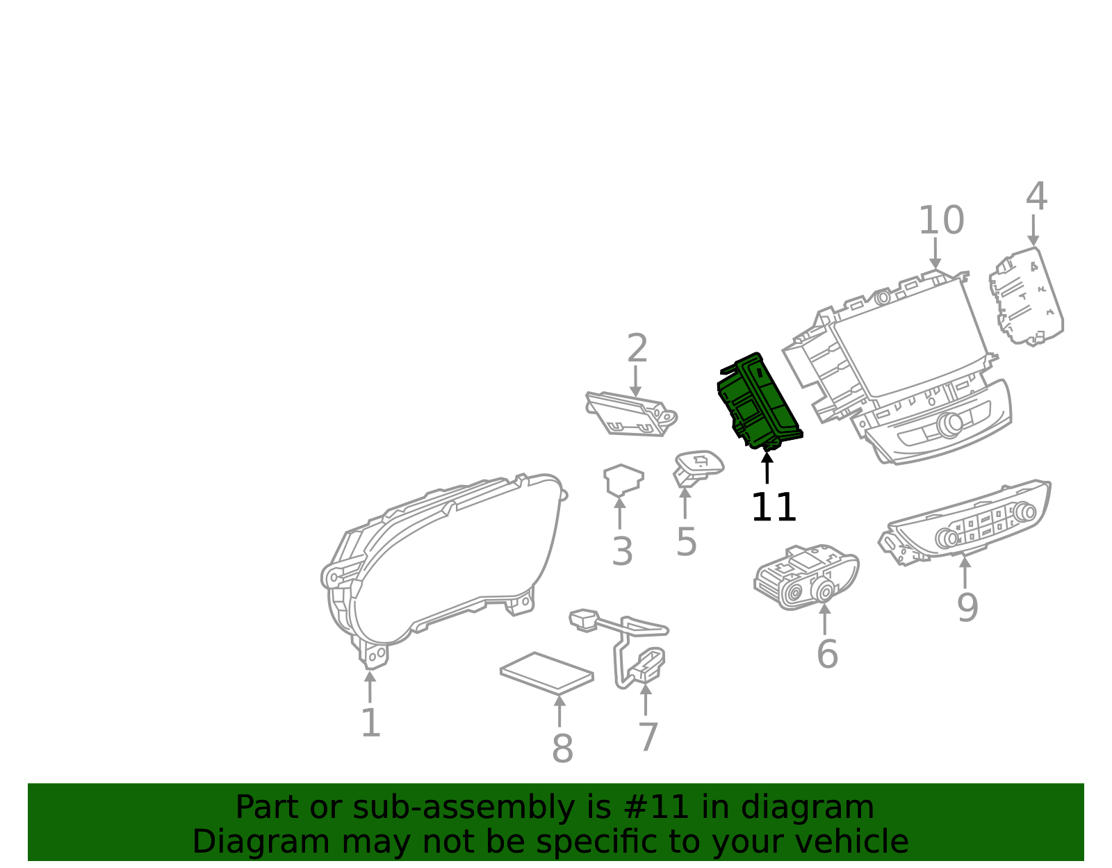 84401800 - High-Quality Black Vehicle Stability Control System Switch ...