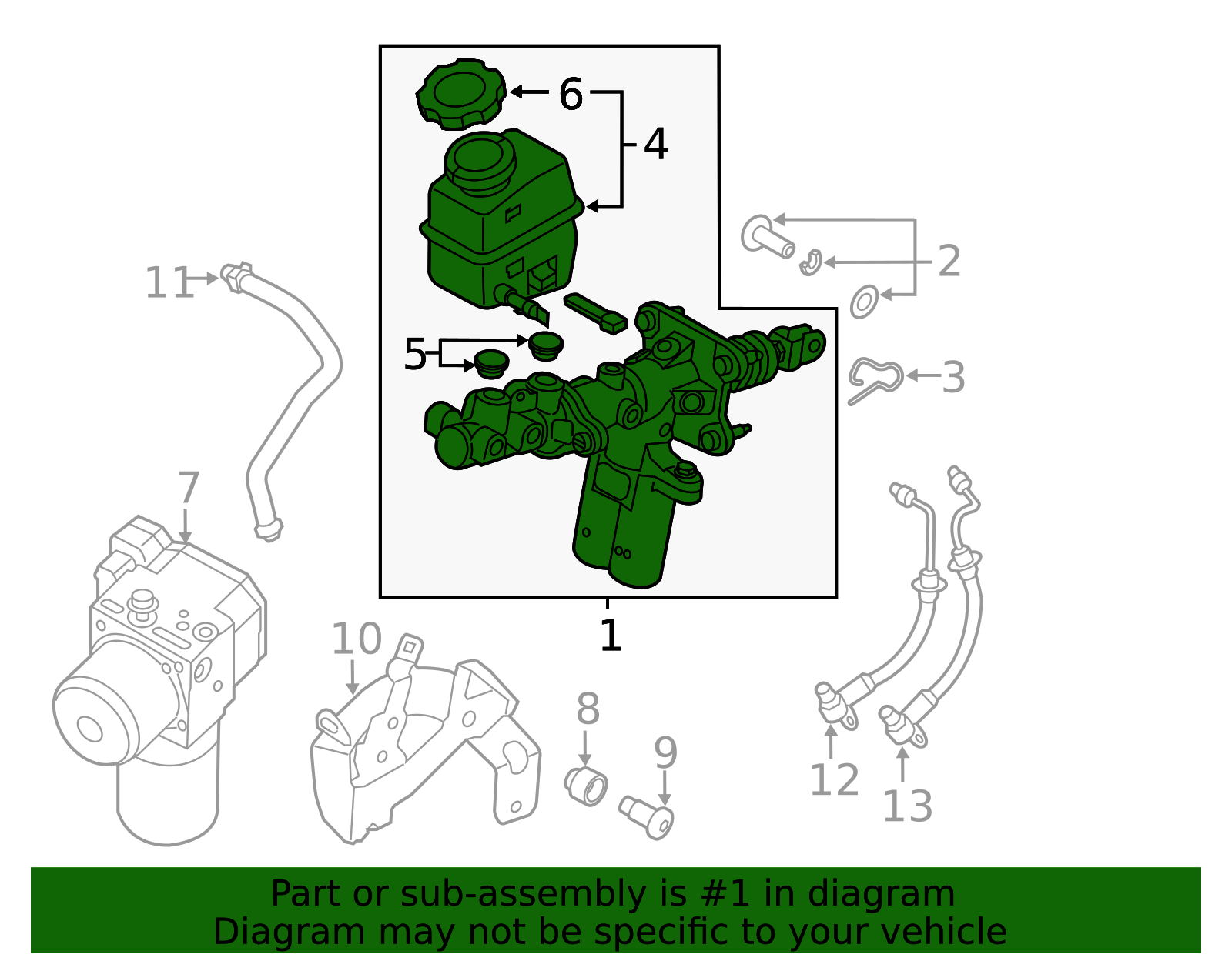 2012-2015 Hyundai Sonata Master Cylinder 58500-4R102 | QuirkParts