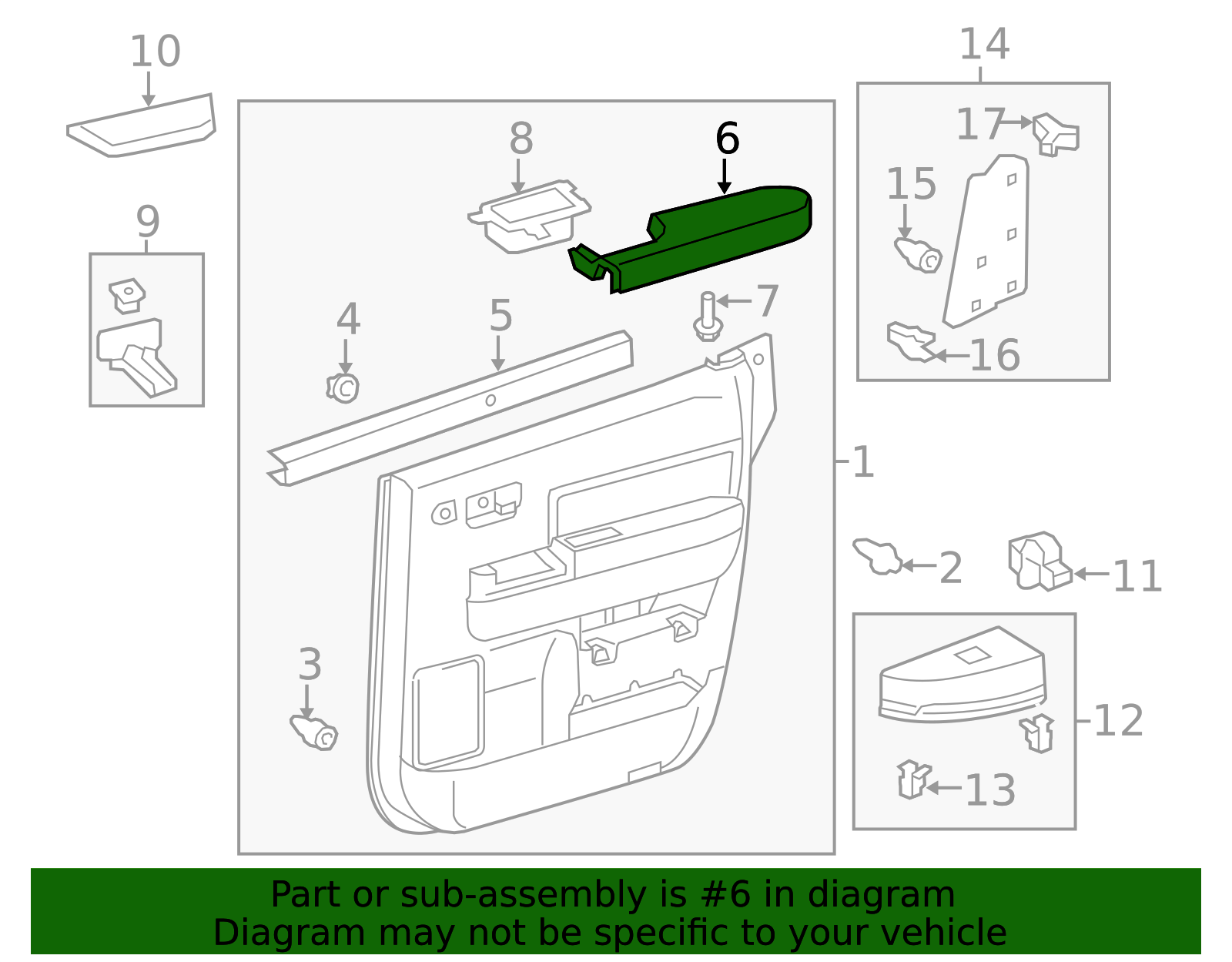 2014-2021 Toyota Tundra Armrest 74260-0C110-C0 | MotorMotor