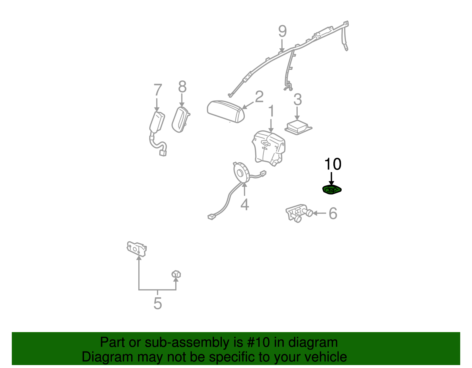 2005-2009 GM Rollover Sensor 15909892 | Shop Matick Buick GMC