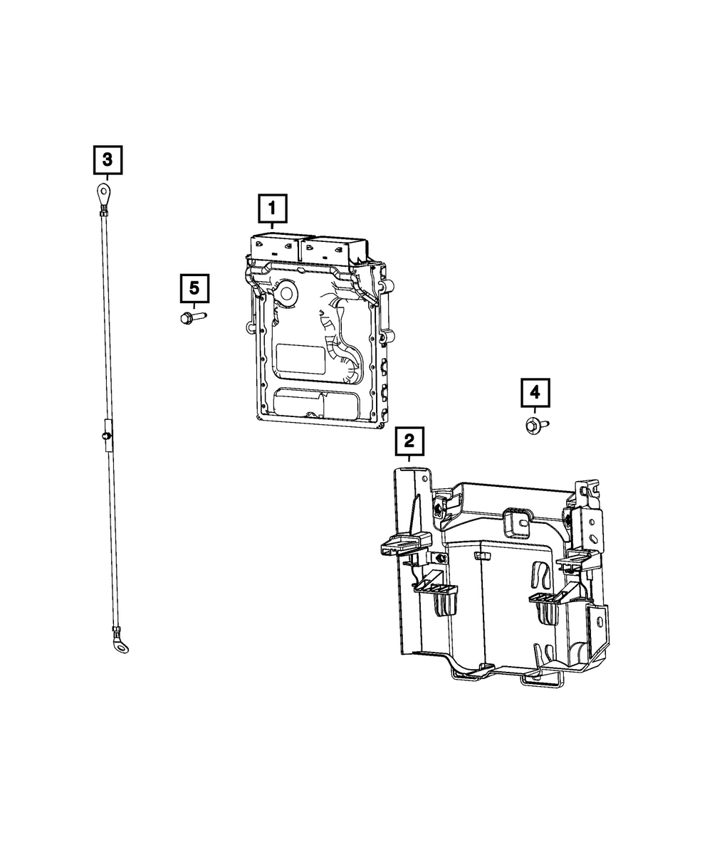68546671AB - Engine Control Module Bracket 2025-2026 Ram 1500 | The ...