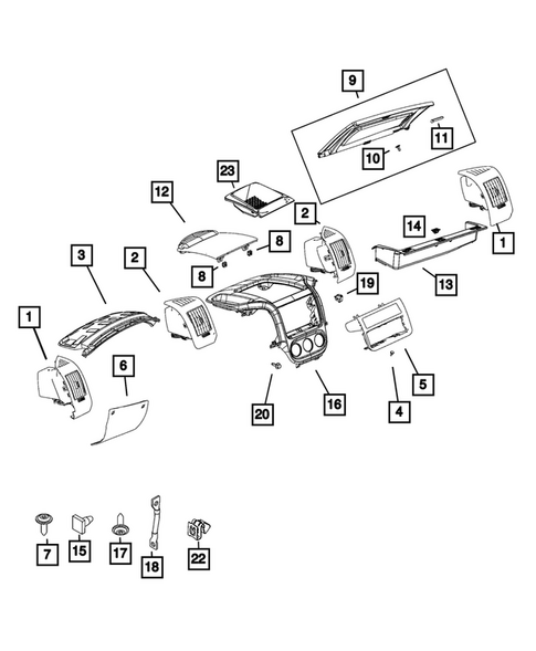 Instrument Panel for 2024 Ram ProMaster 2500 | Mopar Factory Parts
