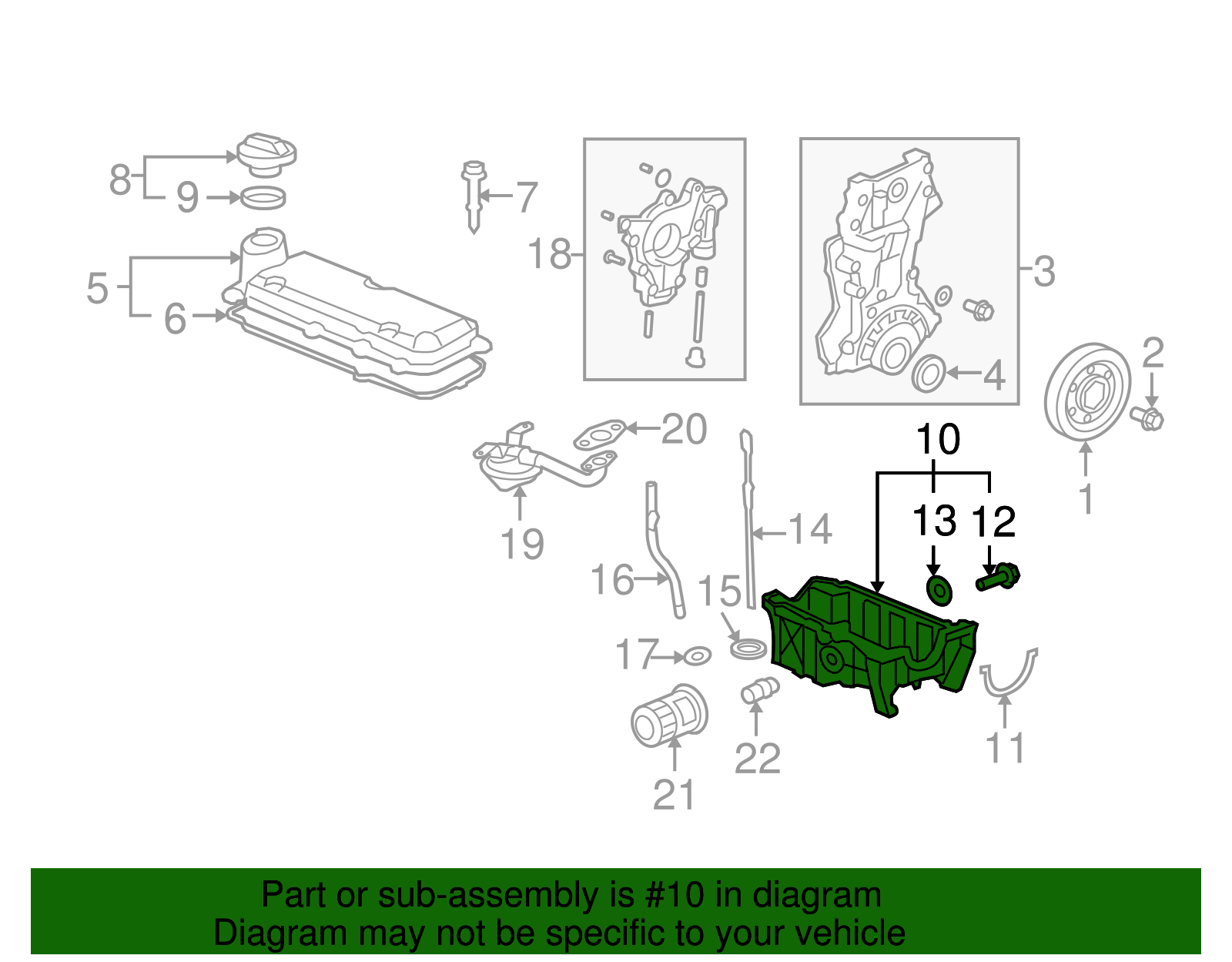 11200-RB0-900 - Oil Pan 2009-2013 Honda Fit | Honda Parts Online