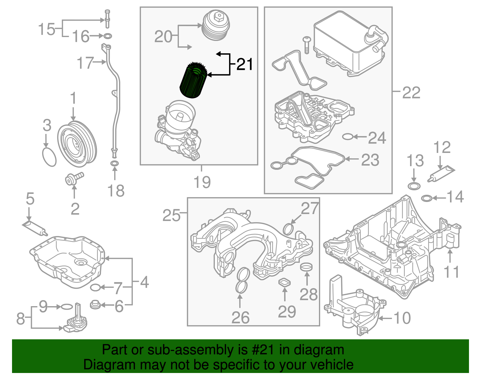 2013-2016 Volkswagen Touareg Oil Filter 059-198-405 | OEM Parts Online