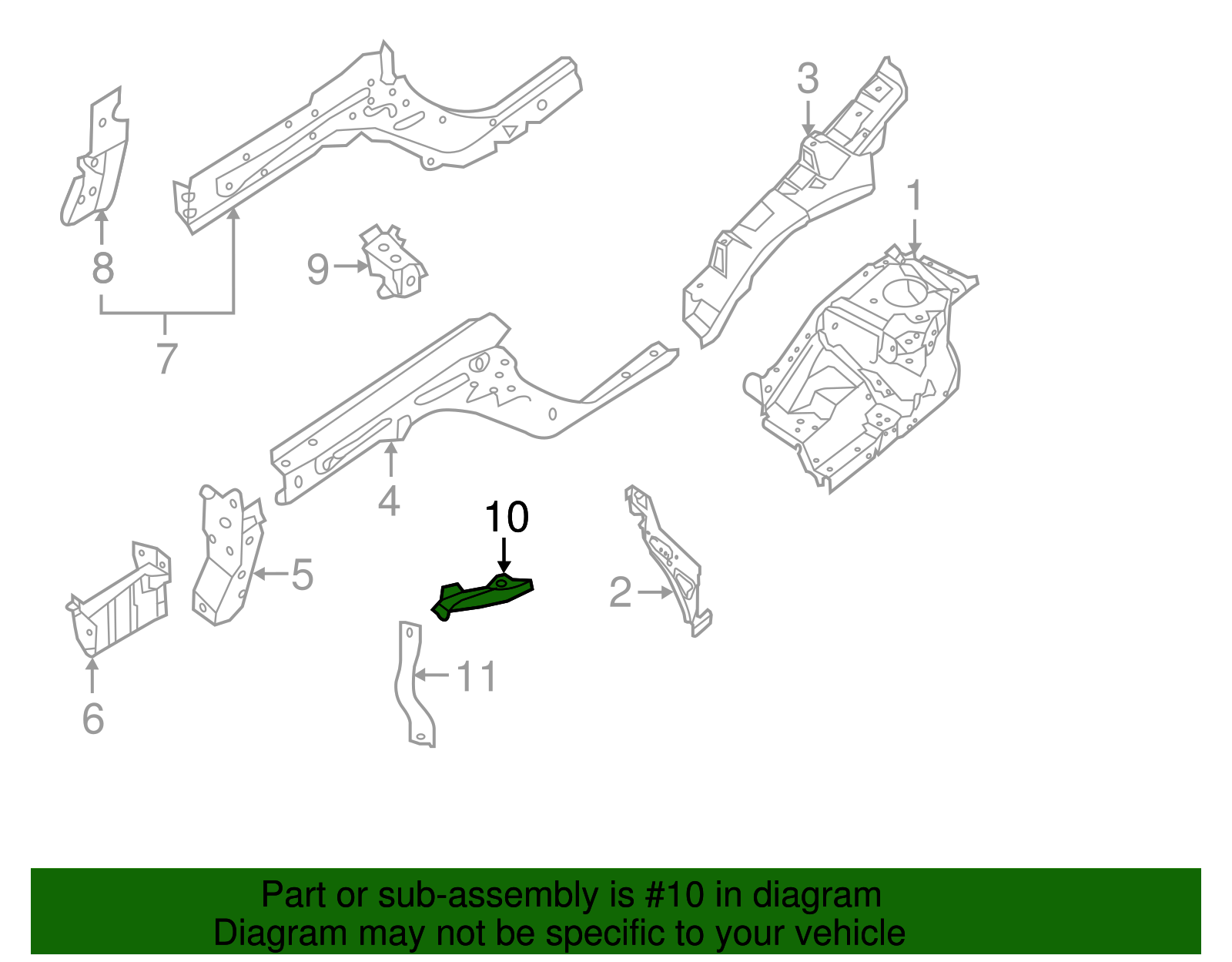 2013-2019 Nissan Sentra Bracket 75147-3SG0A | Bill Kay Nissan Parts