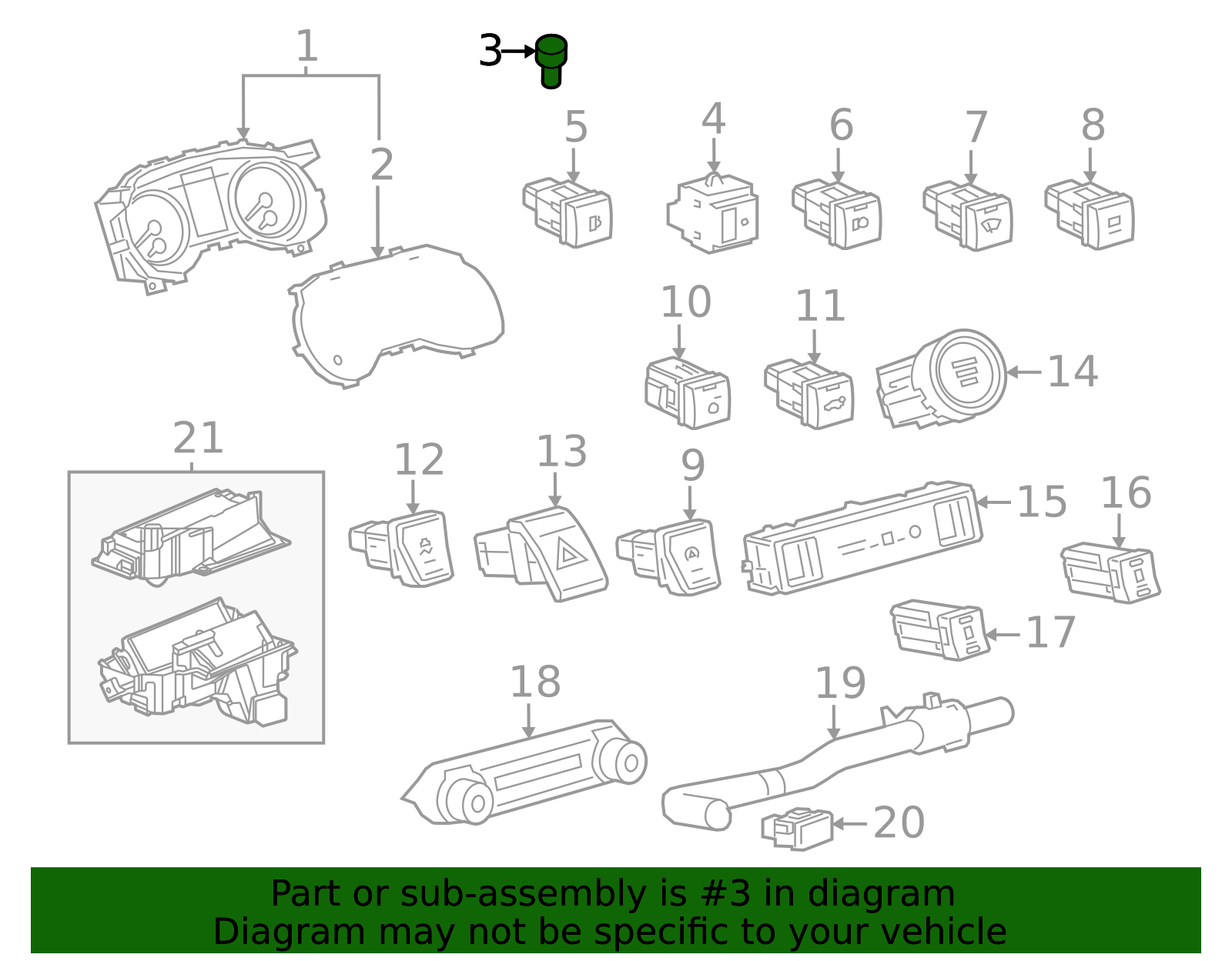 89121-0E060 - Sentinel Sensor Longo Toyota Parts