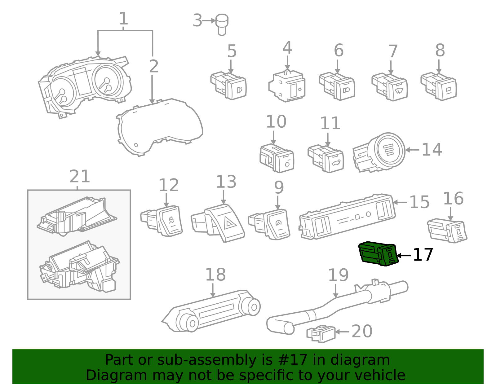 84751-0R060 - High-Quality Seat Heater Switch for 2019-2023 Toyota ...