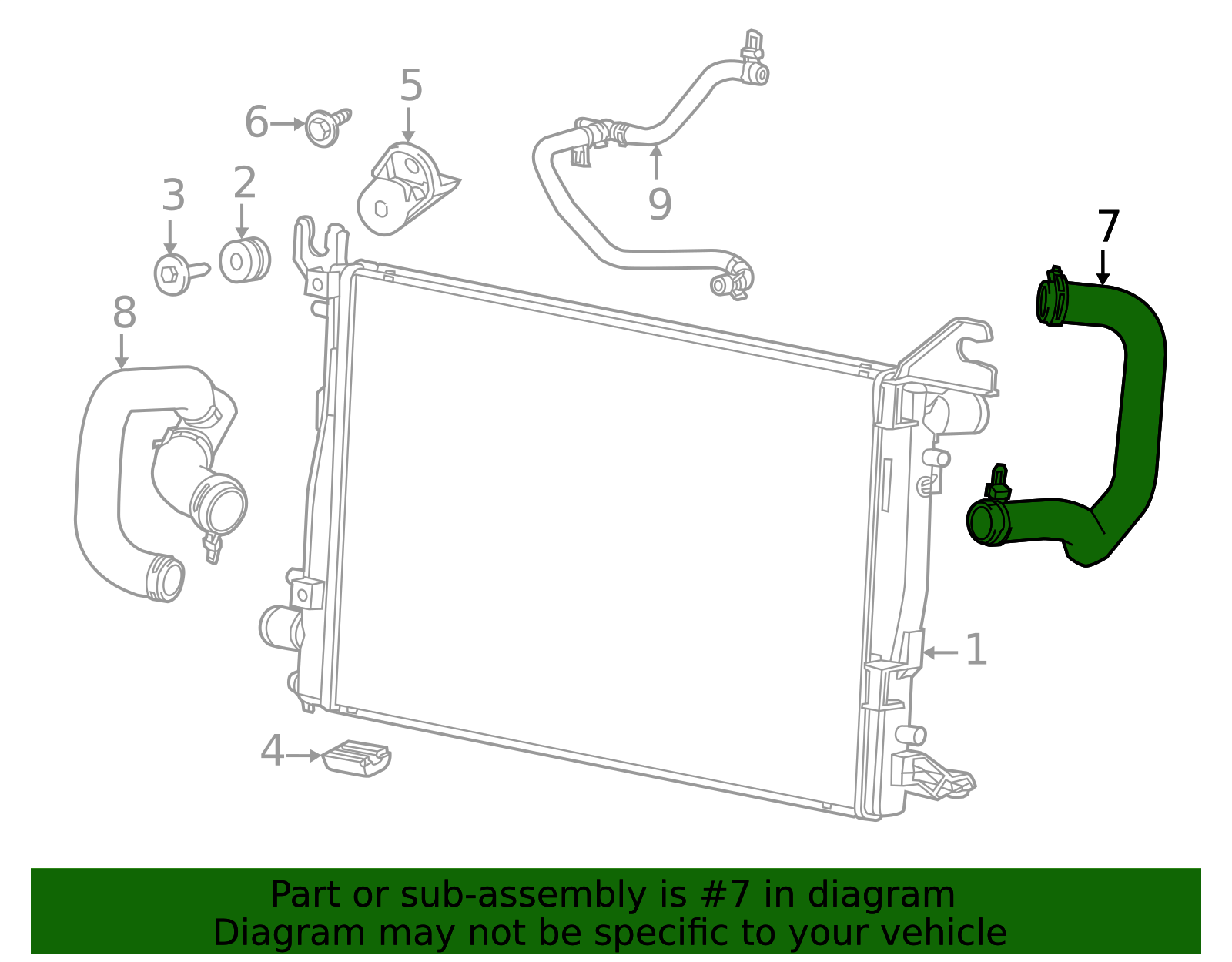 2013-2016 Ram Upper Hose 52014722AD | Mopar Parts Canada