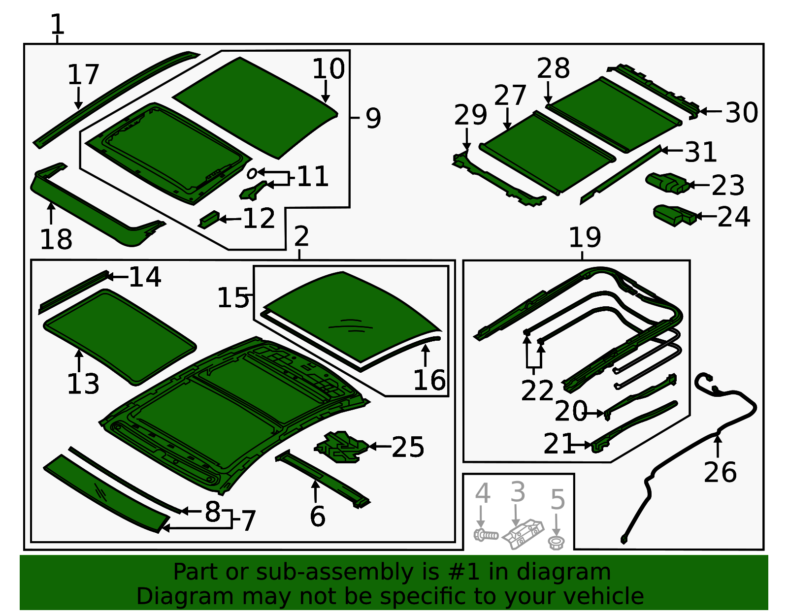 81600-B1121-WYB - High-Quality Sunroof Assembly for 2018-2020 Genesis ...