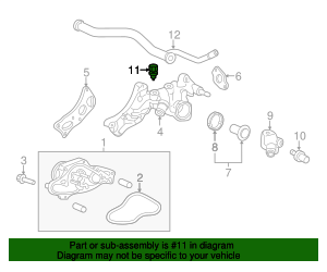 37870-RTA-005 - 2006-2025 Honda - Sensor Assembly Water Temperature ...