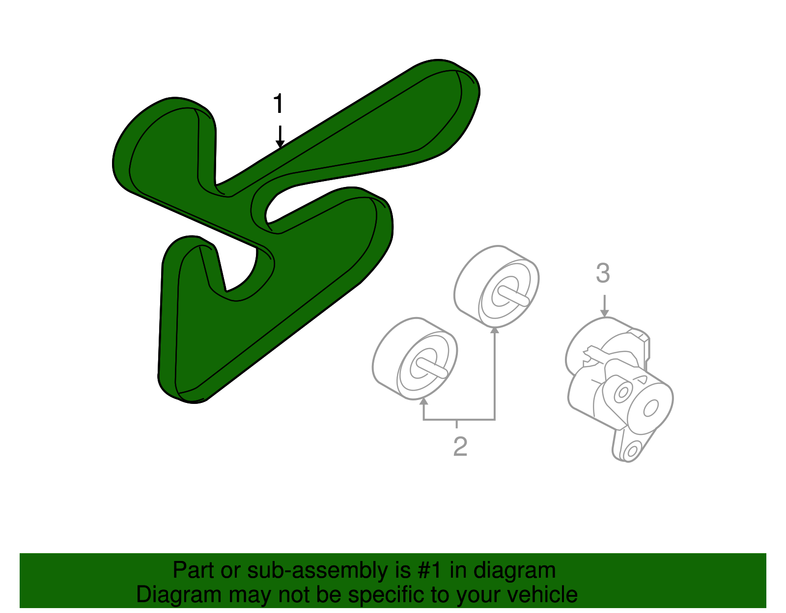 2013-2017 Mitsubishi Serpentine Belt 4451A123 | Mitsubishi Parts ...