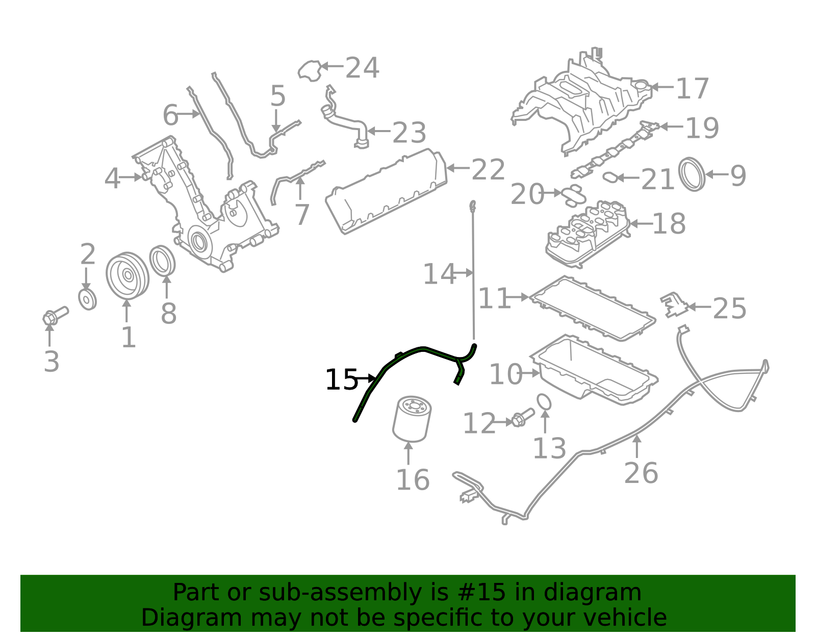 2005-2019 Ford Engine Oil Dipstick Tube 5C3Z-6754-DA | Ford OEM Parts ...