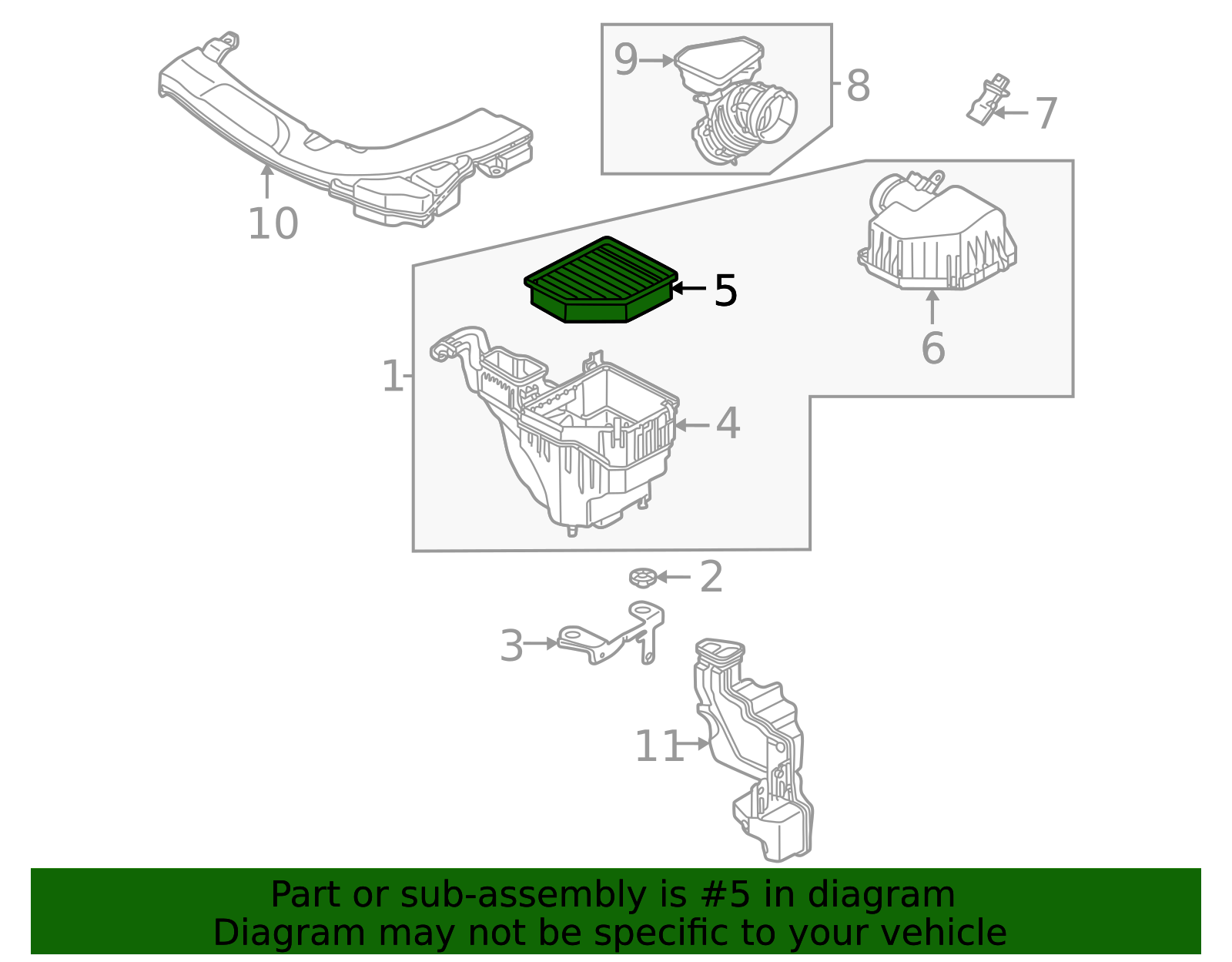 16546-6RA0A - Air Filter 2021 Nissan Rogue | Official Nissan Parts Store