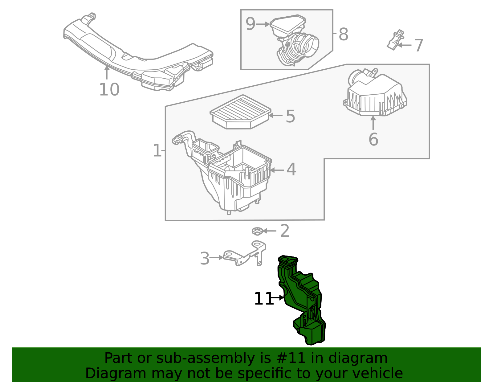 16585-6RA0C - High-Quality Engine Air Intake Resonator for 2021 Nissan Rogue | AutoNation Parts